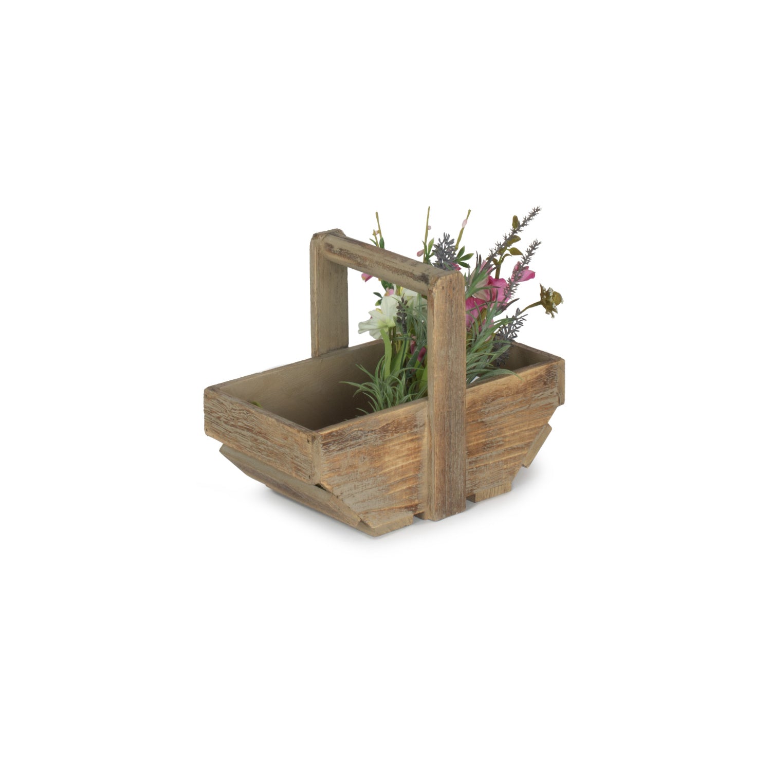 Small Oak Effect Wooden Trug & Wovenhill